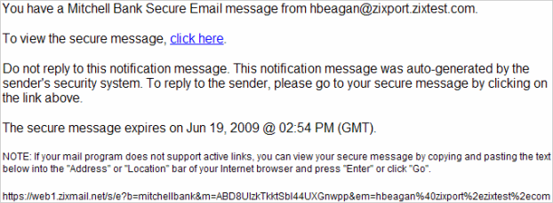 Mitchell Bank Secure Email User Awareness Program